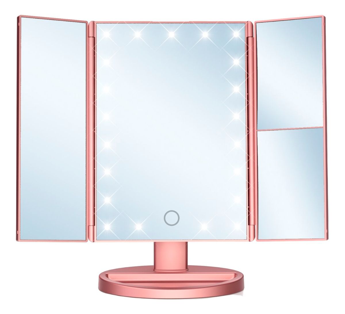 Kjøp UNIQ Hollywood Makeup Mirror Rose Gold - 1 stk hos Med24.no