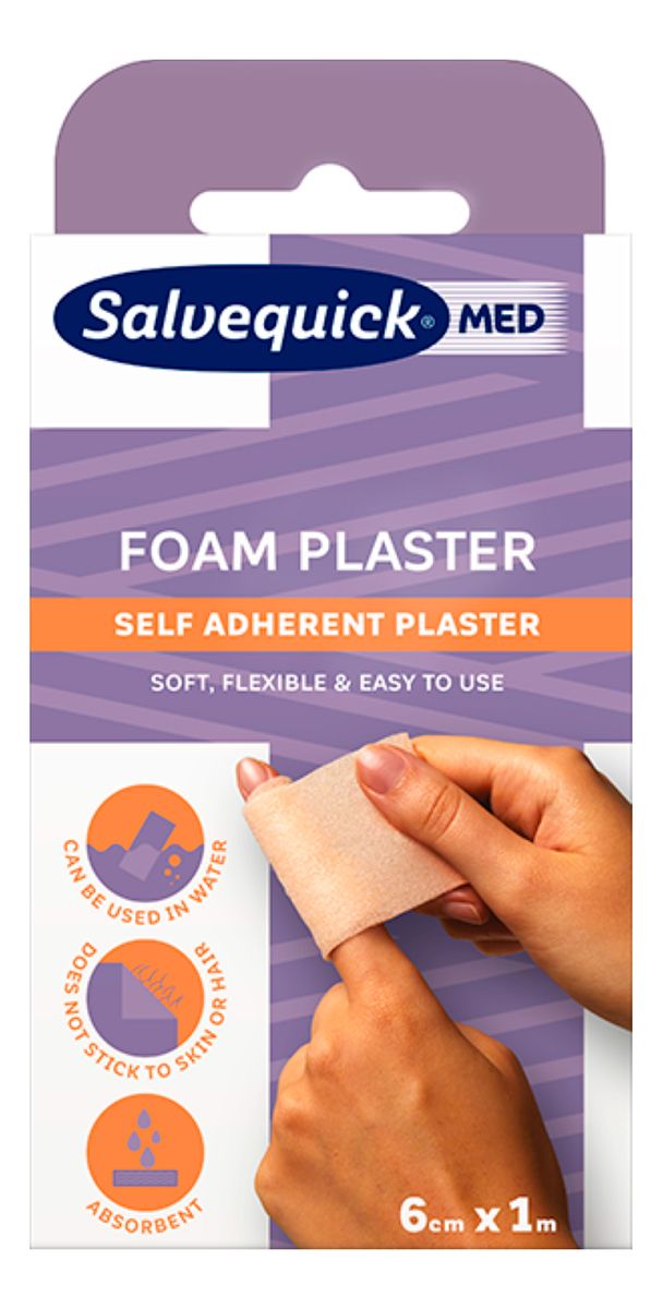 Kjøp Salvequick MED Universal skumplastre - 1 m. hos Med24.no