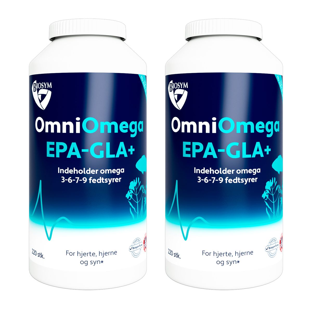 OmniOmega EPA-GLA+ - 2x220 kapsler med omega 3-6-7-9 | Med24.no