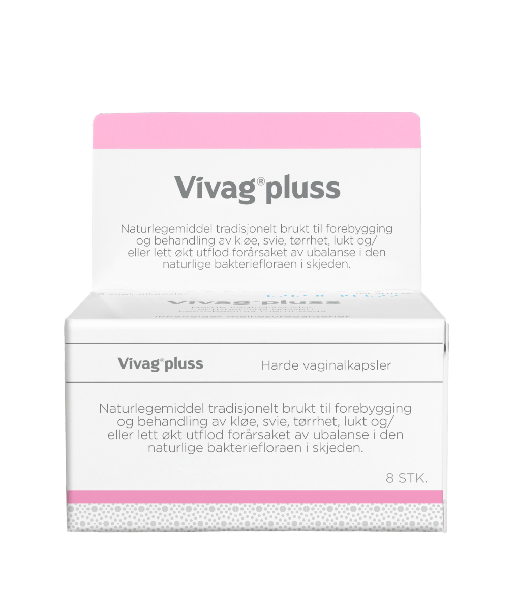 Kjøp Vivag pluss vaginalkapsler - 8 stk. hos Med24.no