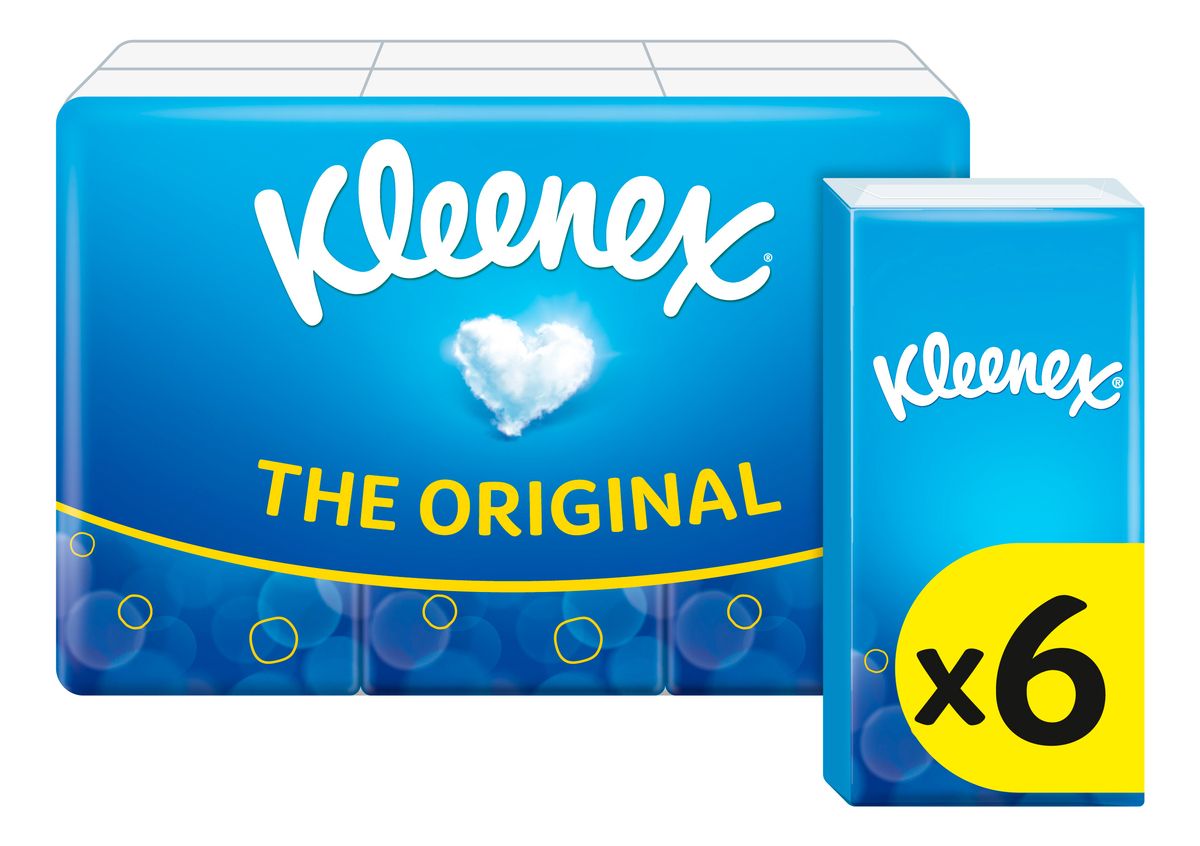 Kjøp Kleenex Original Pocket Packs - 6 pakker på Med24.no