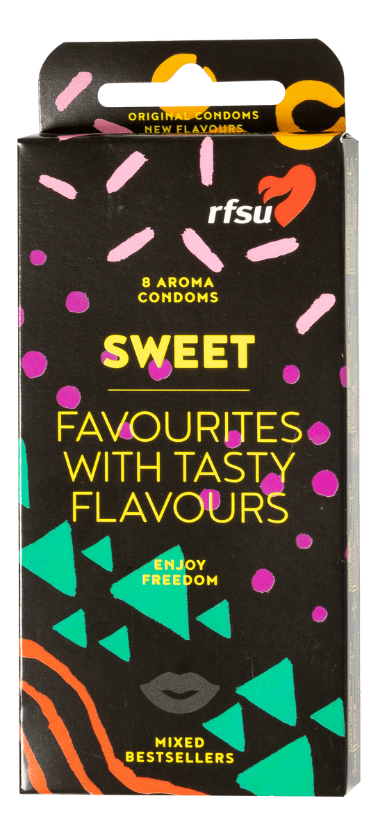 Kjøp RFSU kondom med duft/smak, mix - 8 stk. hos Med24.no
