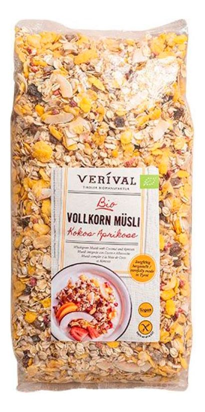 Kjøp Verival Müsli Kokos/Aprikos - 1400 g. billig hos Med24.no