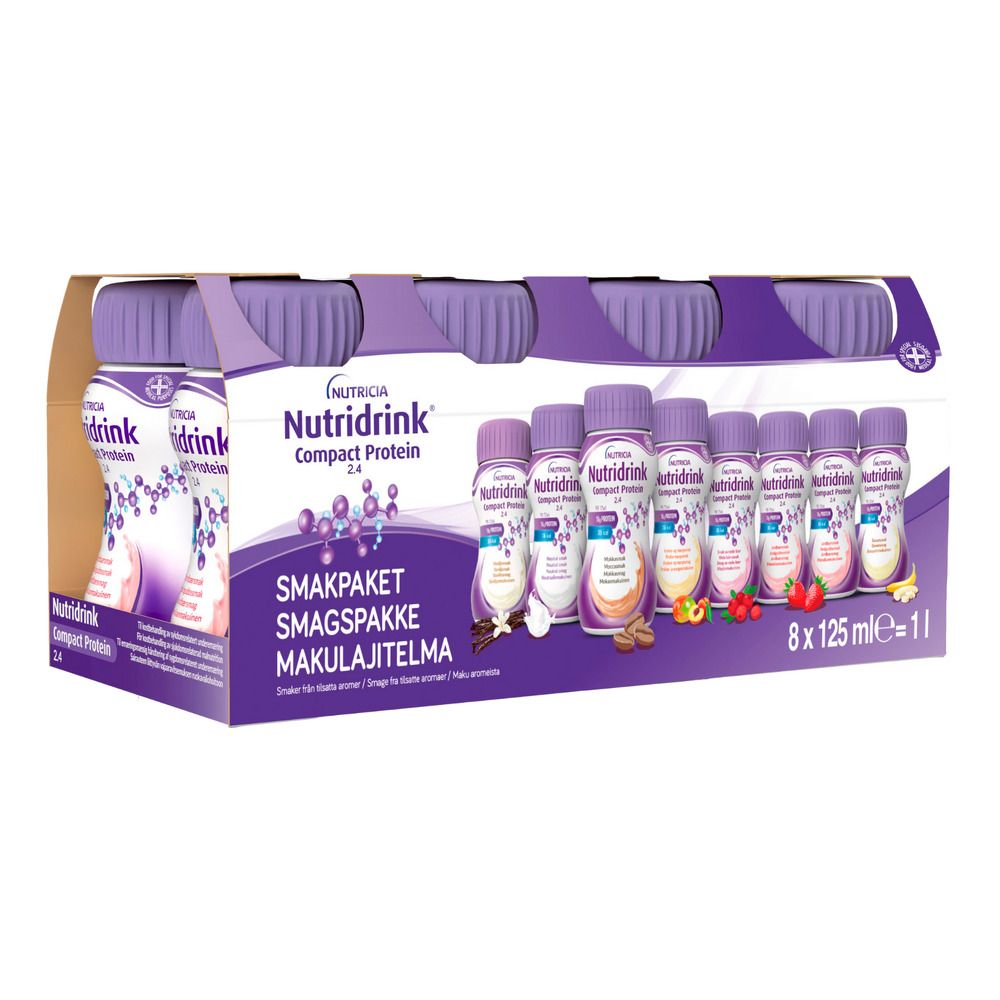 Kjøp Nutridrink Compact Protein Starter Pack 8 x 125 ml hos Med24.no