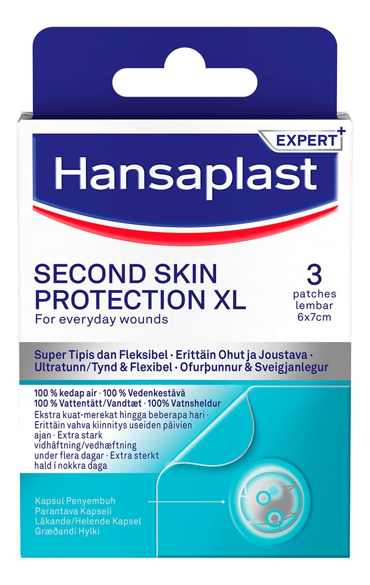 Kjøp Hansaplast Second Skin Protection XL - 3 stk. hos Med24.no