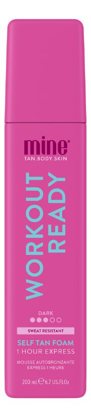 Kjøp Workout Ready Self Tan Foam fra MineTan 200 ml hos Med24.no