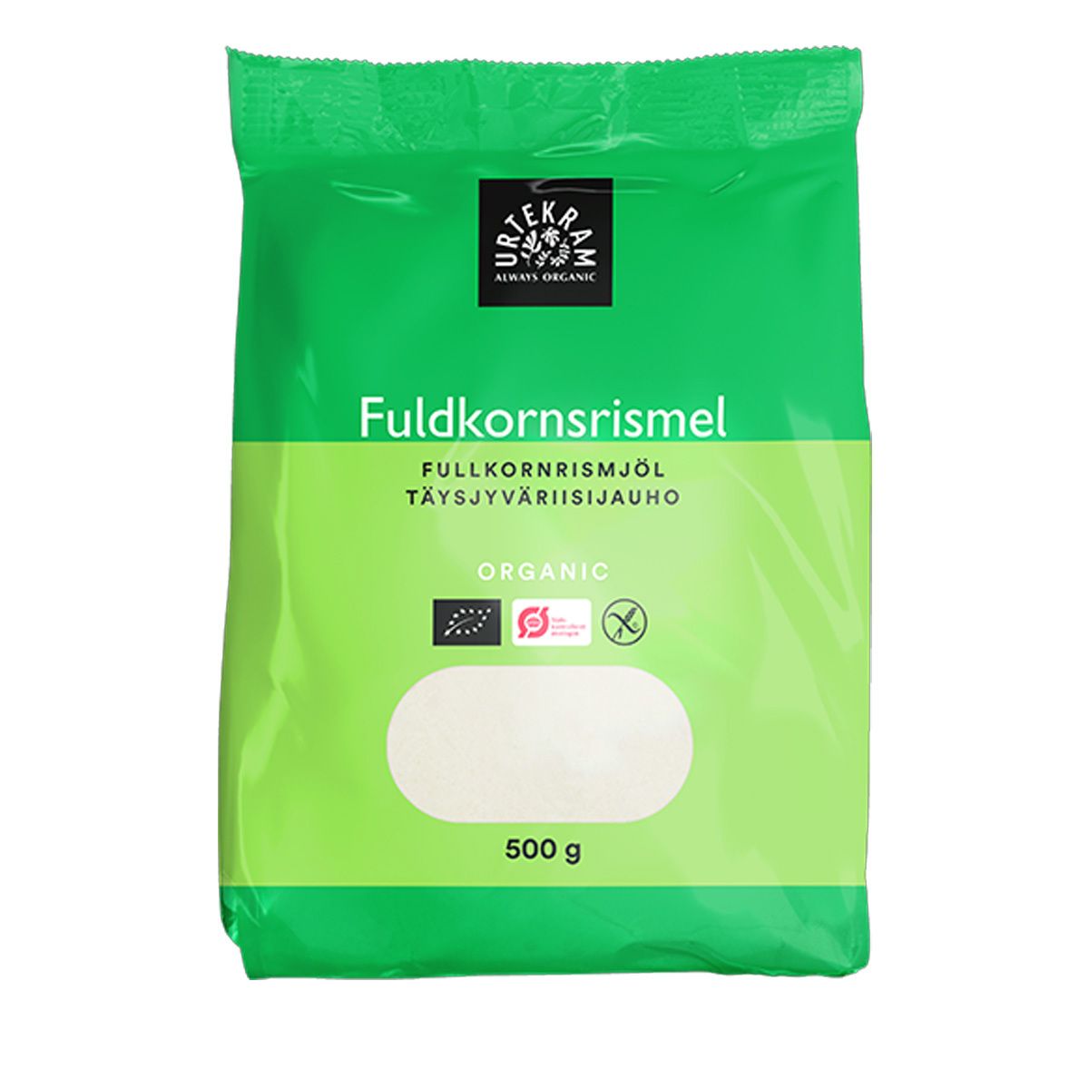 Urtekram Fullkorns rismel Ø - 500 gr - Med24.no