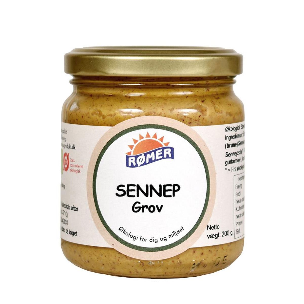 Kjøp Rømer Grov Sennep Ø - 200 g. billig hos Med24.no