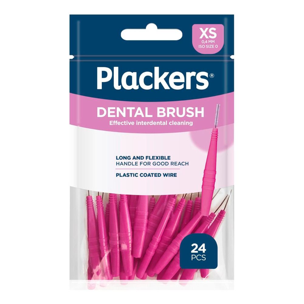 Plackers Dental Brush XS 0,4 mm - 24 stk. | Med24.no