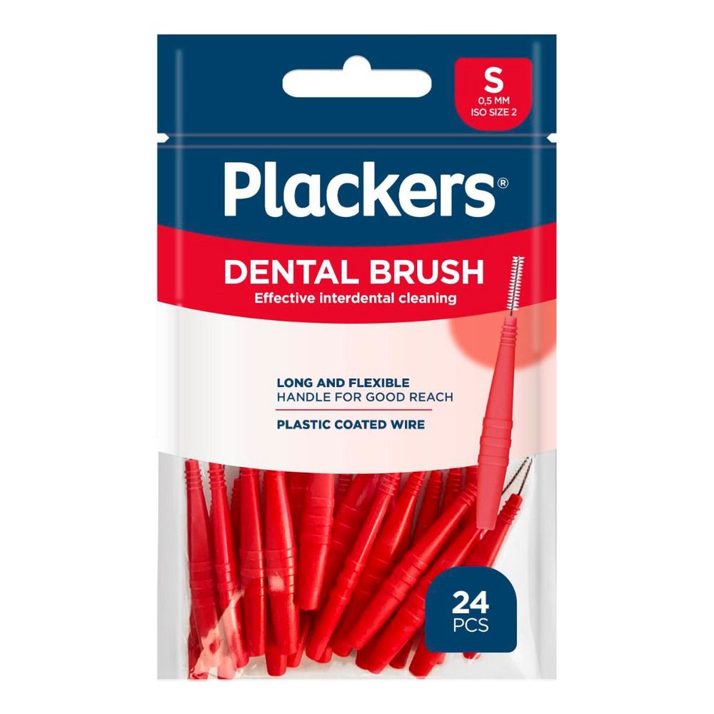 Plackers Dental Brush S 0,5 mm - 24 stk. | Med24.no