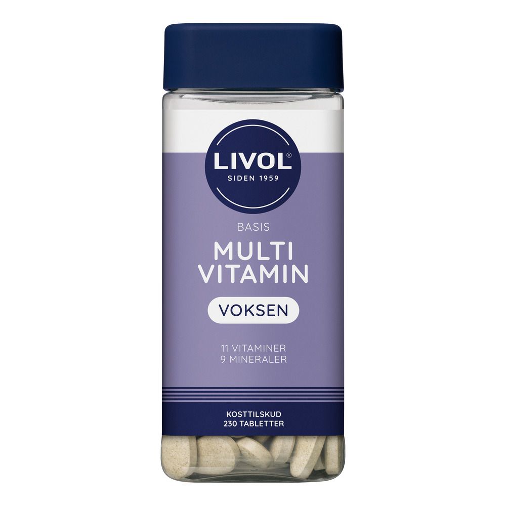 Kjøp Livol Multivitamin Basis, 230 tabl. - Med24.no
