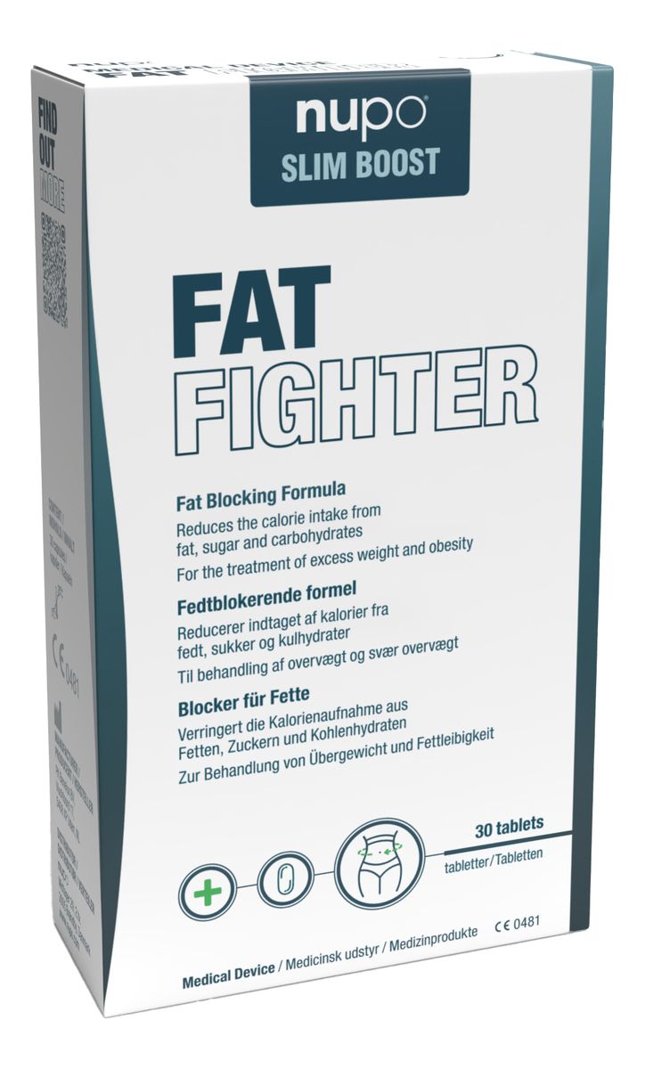 Kjøp Nupo Slim Boost+ Fat Fighter - 30 kaps. I Med24.no
