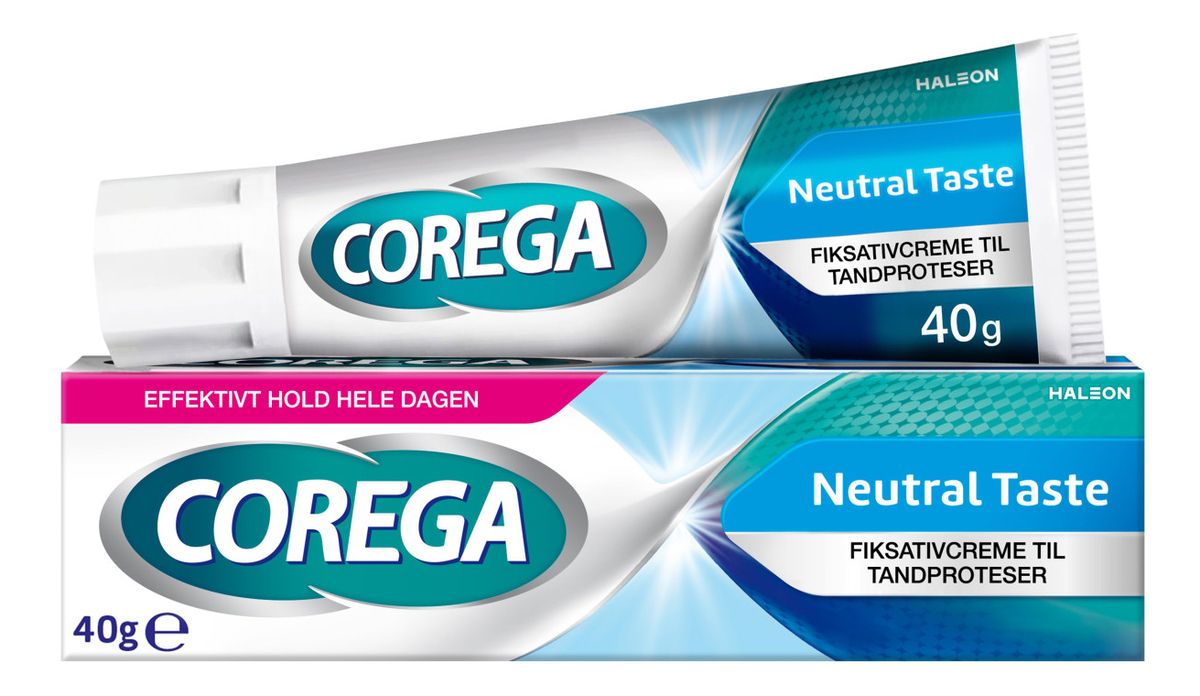 Kjøp Corega krem nøytral smak - 40g på Med24.no