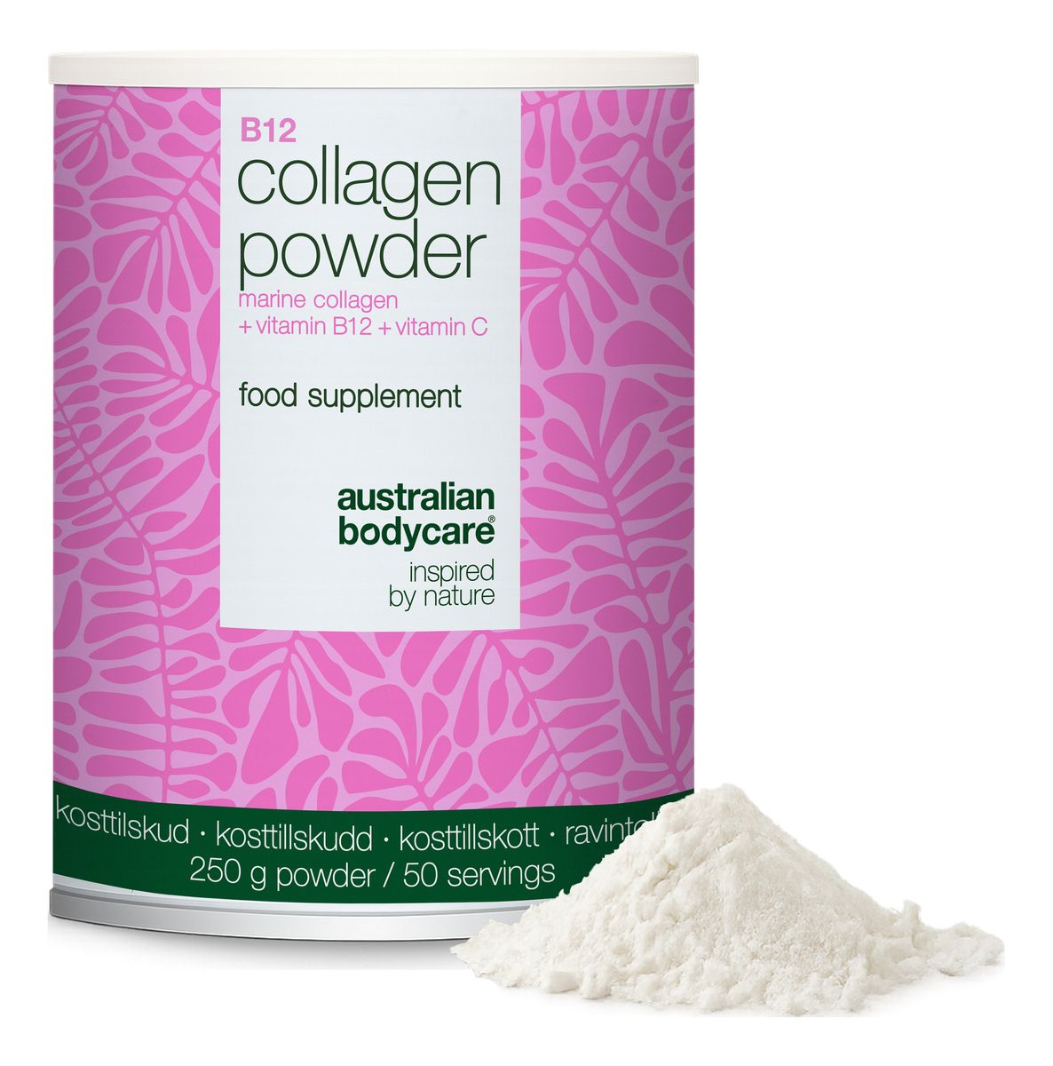 Kjøp Australian Bodycare B12 & Collagen Powder - 250 g. | Med24.no