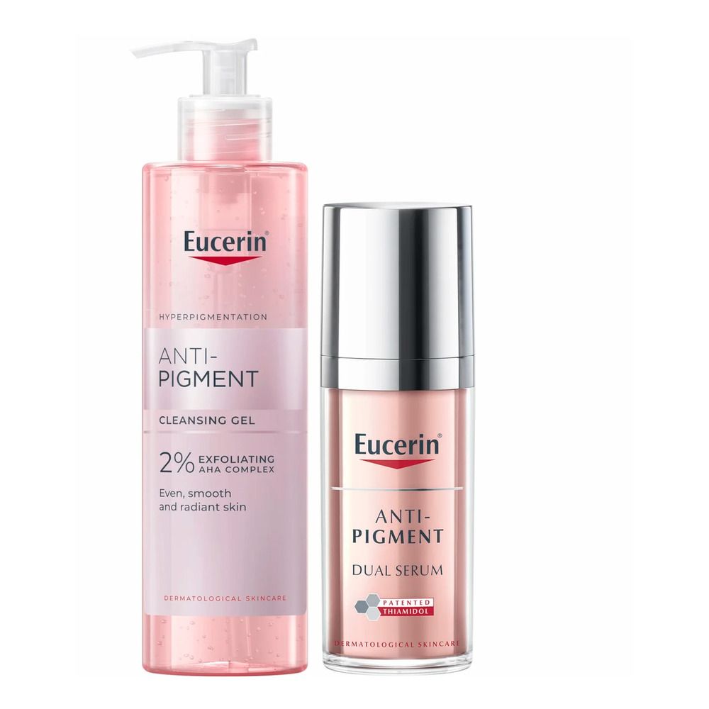 Kjøp Eucerin Anti-Pigment Cleansing Gel + Serum Set | Med24.no