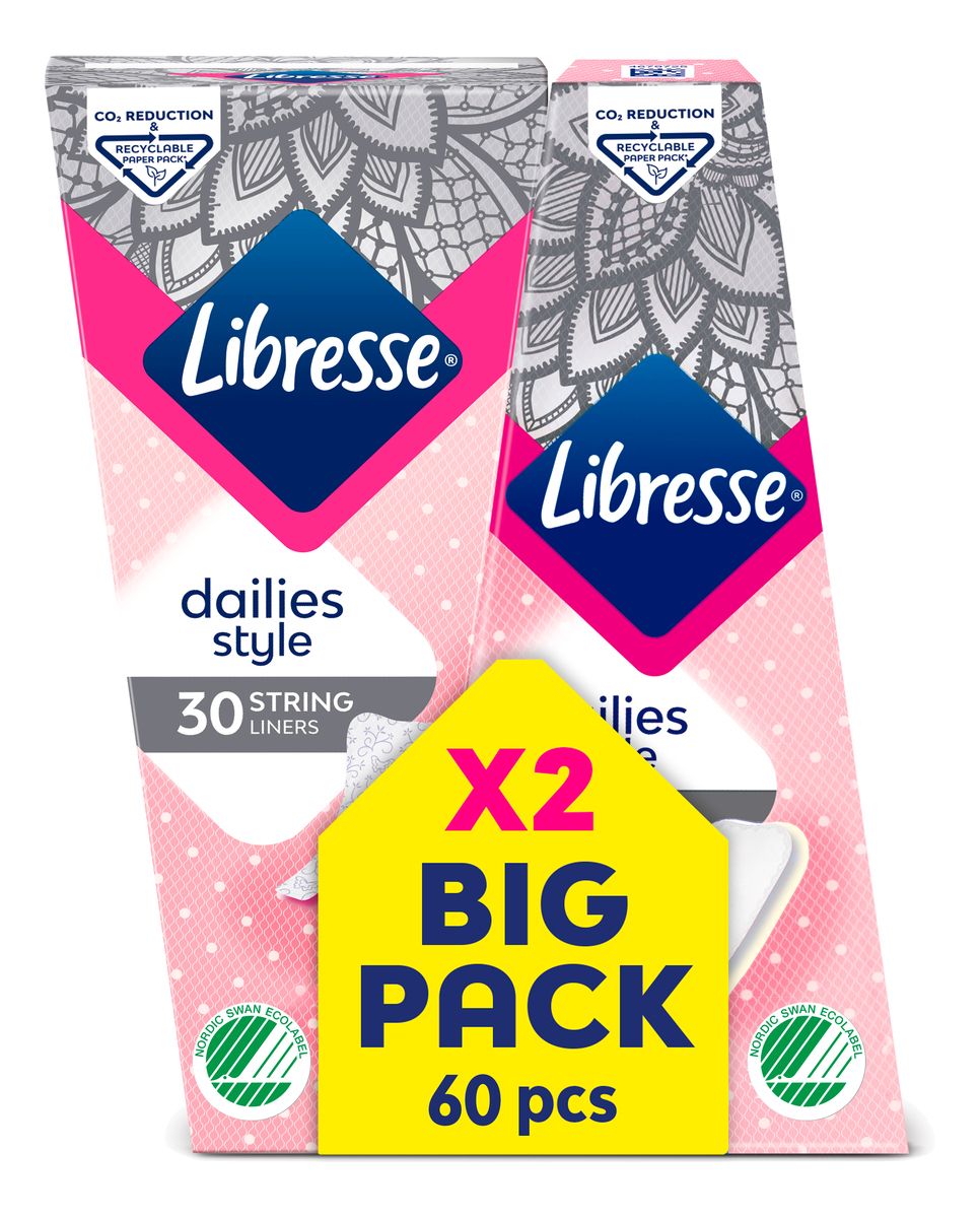 Kjøp Libresse String Big Pack - 60 stk. hos Med24.no