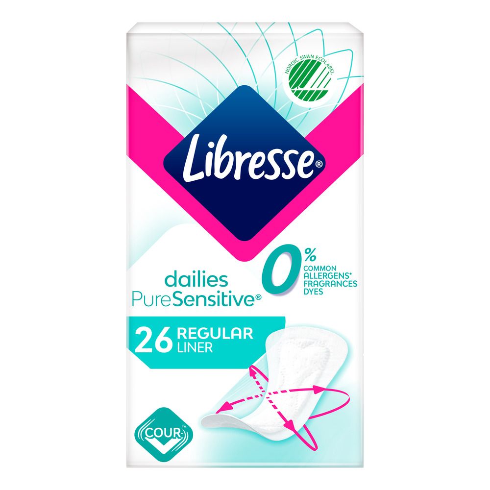 Kjøp Libresse Regular Pure Sensitive - 26 stk. hos Med24.no