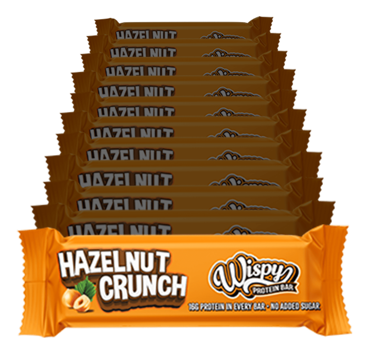 Kjøp Wispy Protein Bar Hazelnut Crunch - 10 stk | Med24.no