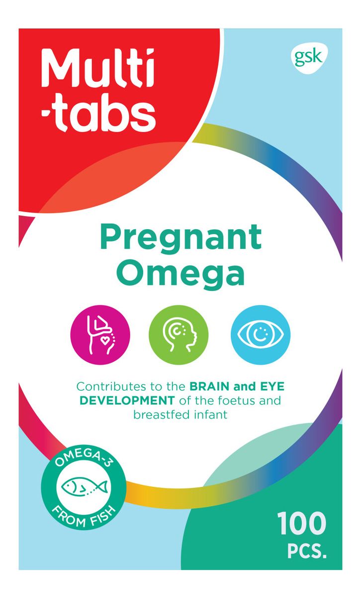 Kjøp Multi-Tabs Gravid Omega - 100 kapsler hos Med24.no