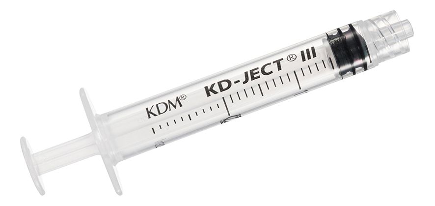 Kjøp KD-Ject III sprøyte 3-k 2ml LL sentrisk grad 0,1ml | Med24.no