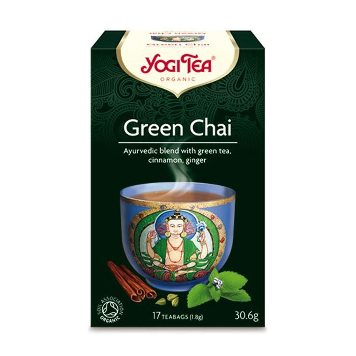 Kjøp Yogi Tea - Grønn Chai - 17 poser på Med24.no