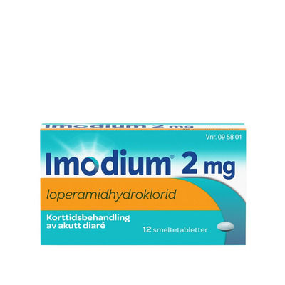 Kjøp Imodium smeltetabletter 2 mg - 12 stk. hos Med24.no