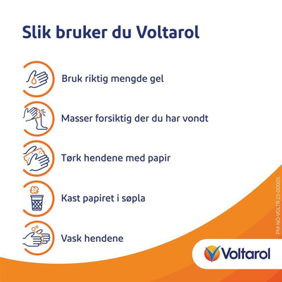 Kjøp Voltarol Forte gel 23,2mg/g - 150 g. hos Med24.no